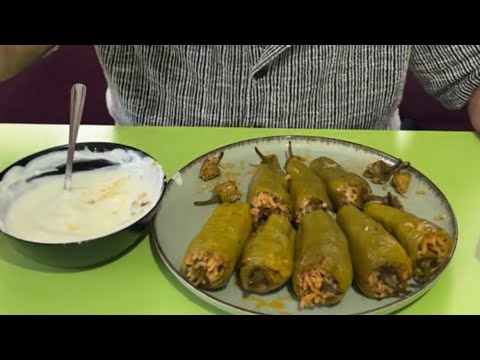 Dolma Bağımlılık Yapar 🤤🔥 Bu Videoyu Açan Acıkıyor… Dolma Mukbang🫑🫑