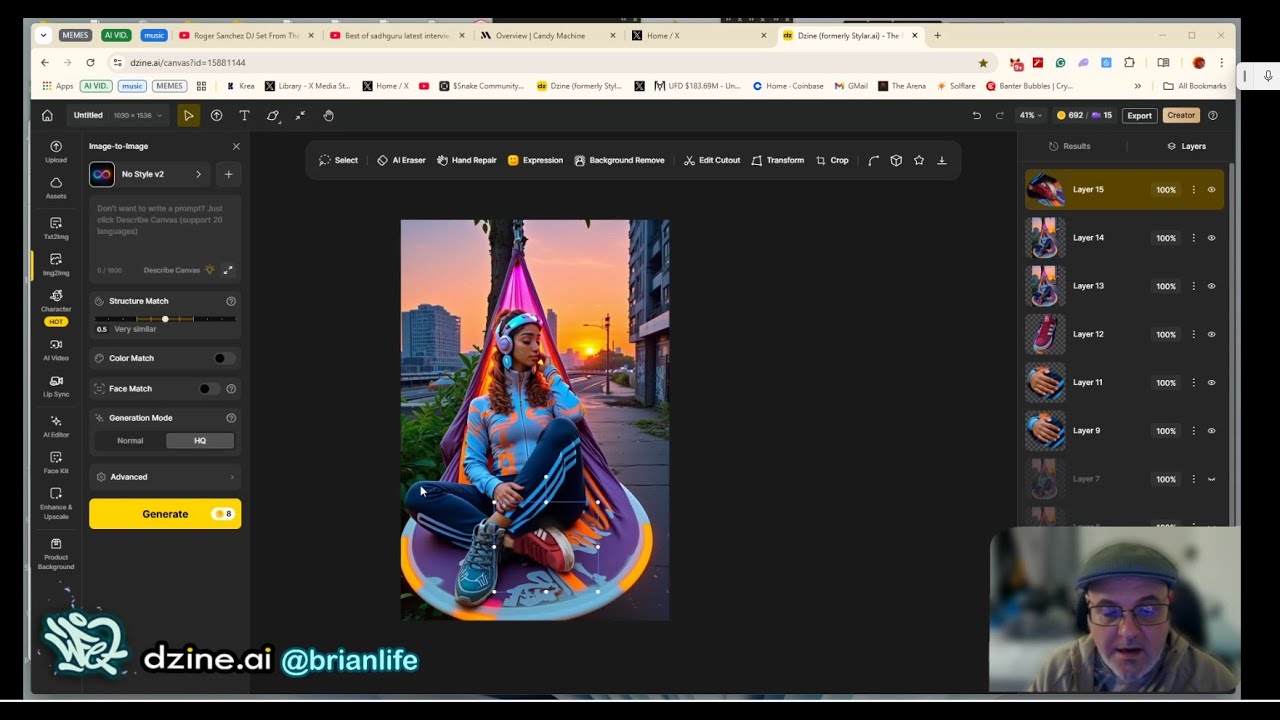 DZine AI features: Hand Repair, Insert Object, Enhance. - YouTube