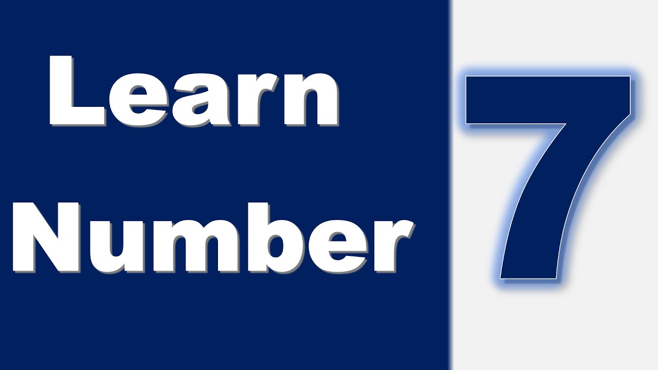 Learn Number 7 | Seven introduction. numerals for kindergarten. play ...
