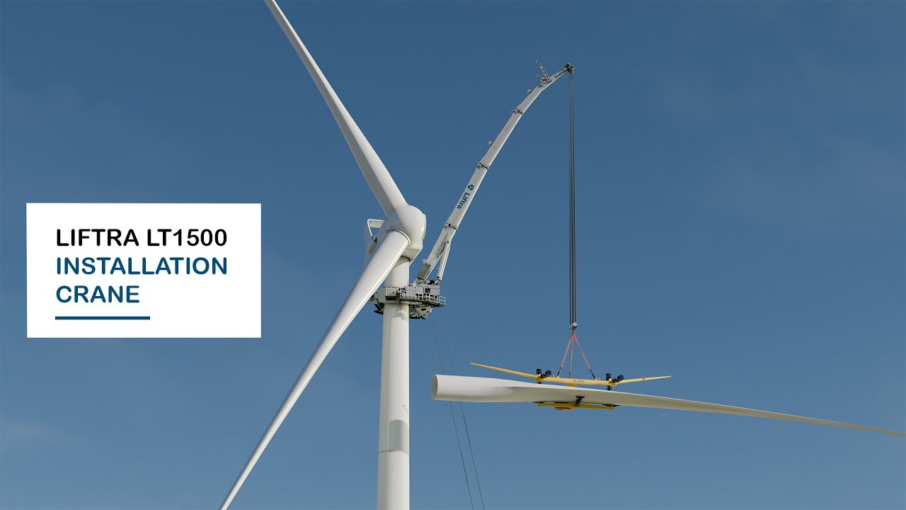 Liftra LT1500 Wind Turbine Installation Crane - YouTube