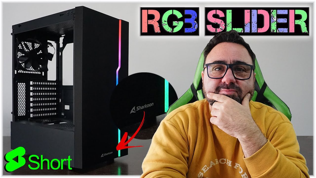 Gabinete Sharkoon RGB Slider (Short) - YouTube