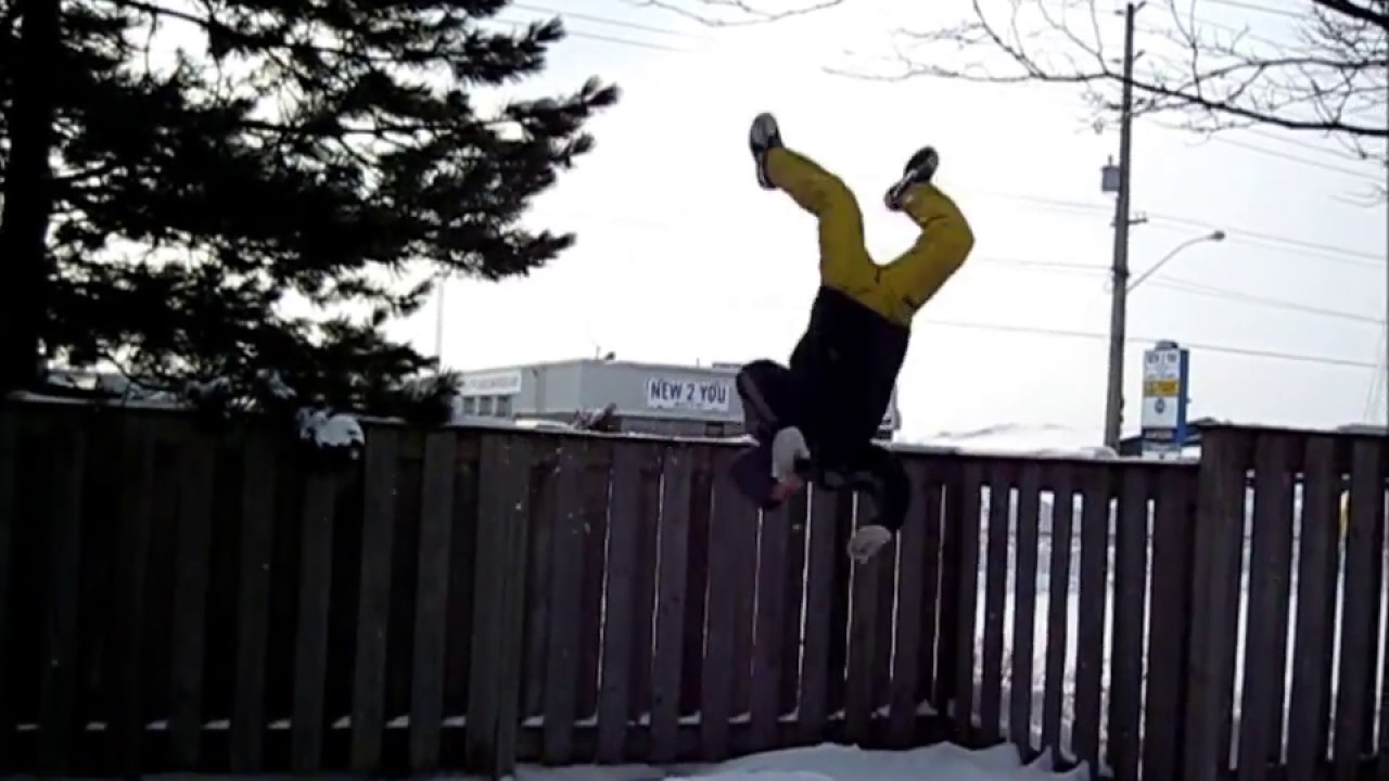 Snow Parkour/ Flips - YouTube