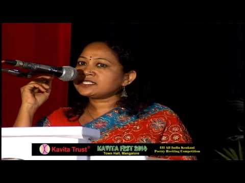 Konkani Poem (Goan Dialect) | Rajshree Sail, Goa | Kavita Trust - YouTube