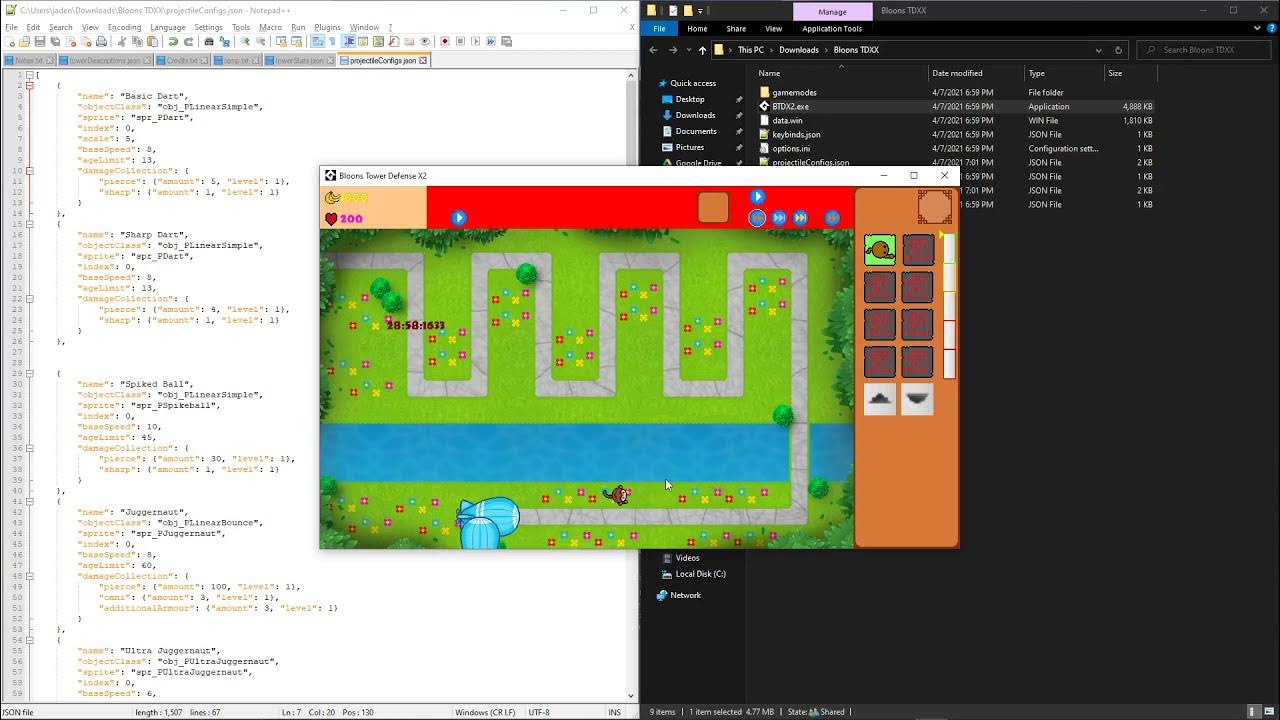 JSON Based Projectile Definitions – BTDX2 Devlog - YouTube