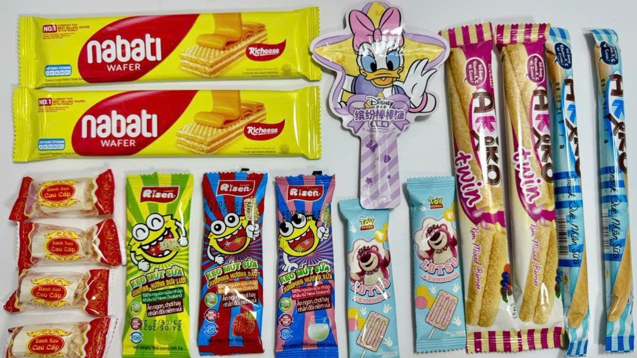 15 minutes satisfying unboxing video NABATI, AKIKO cake ASMR mukbang ...