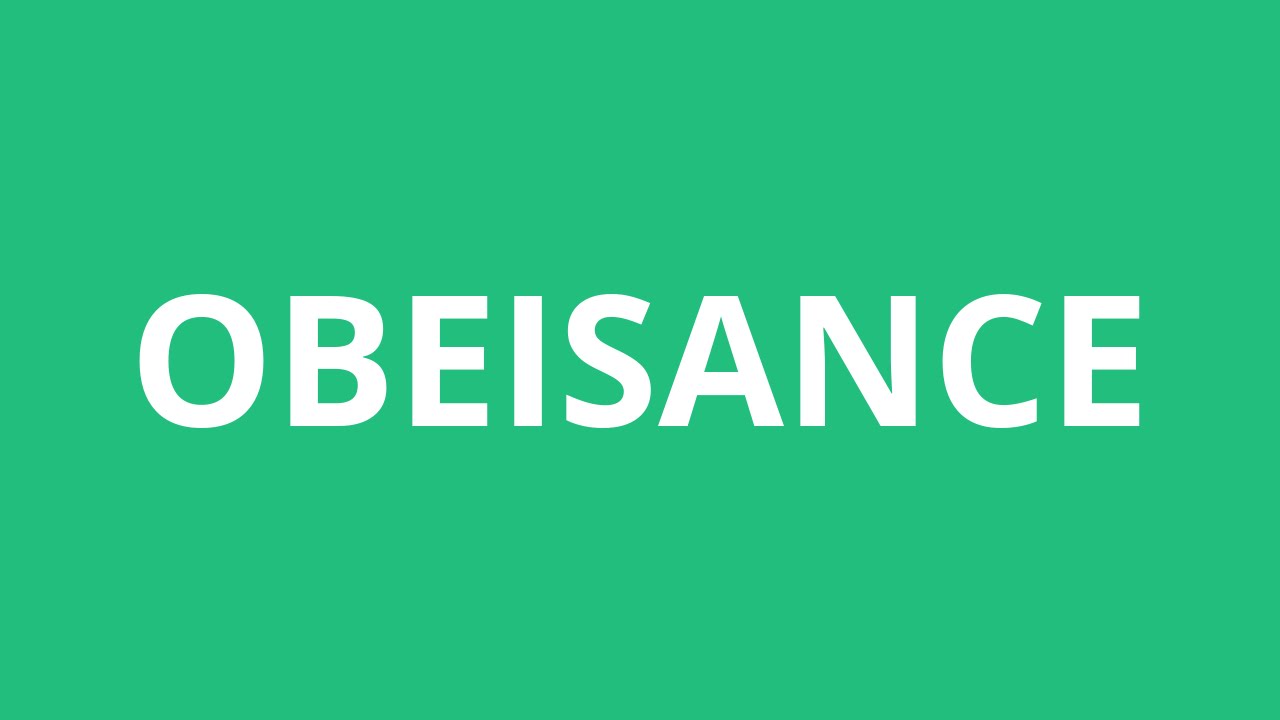 How To Pronounce Obeisance - Pronunciation Academy - YouTube