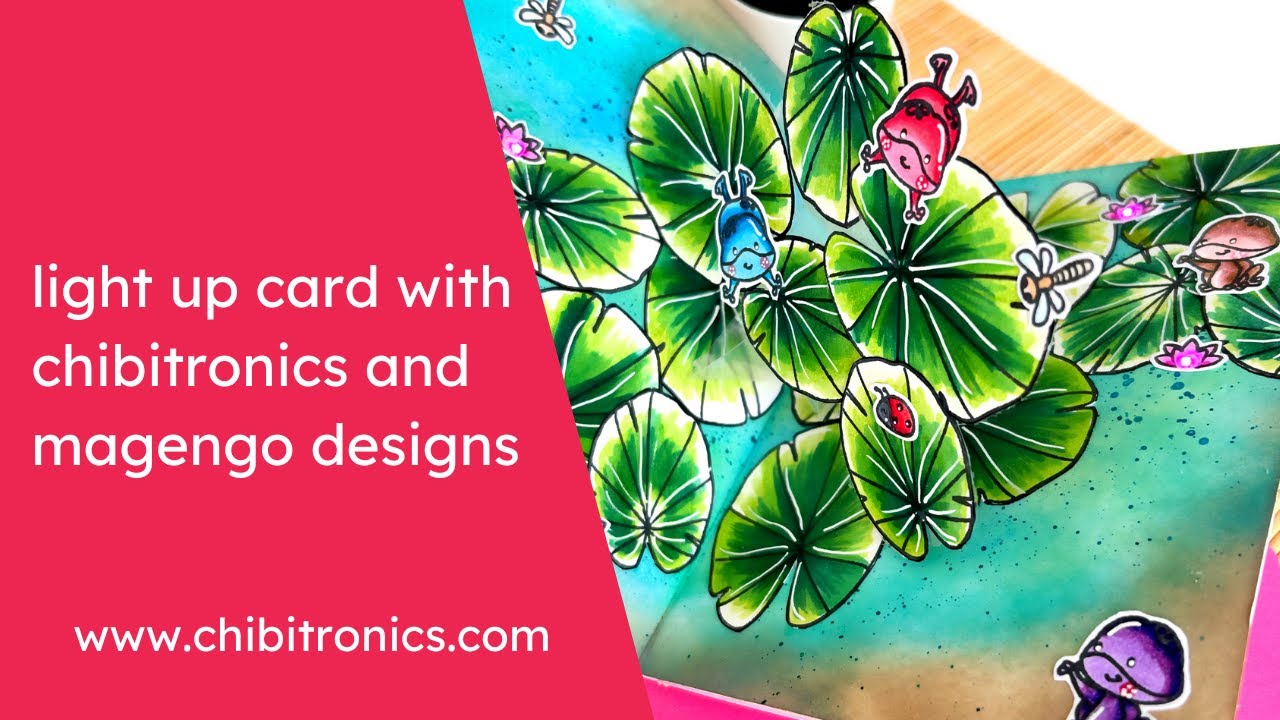 Light up pop up card with Chibitronics and Magengo Designs - YouTube