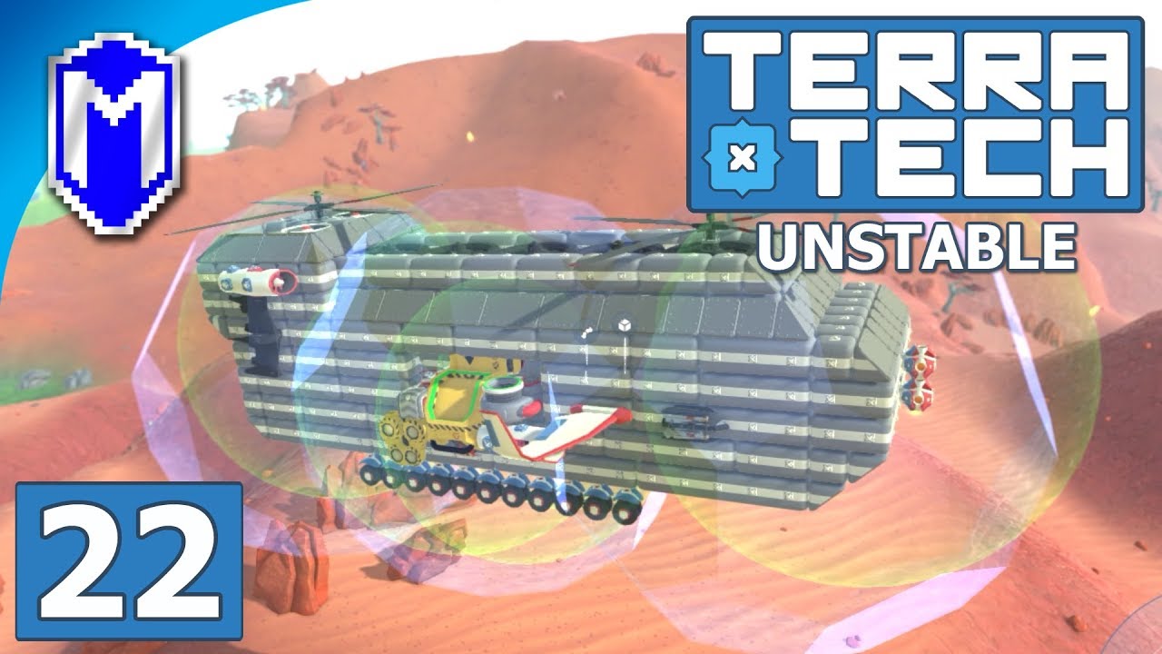 TerraTech - The Helicopter Scrapper Base, Flying Base - Lets Play ...