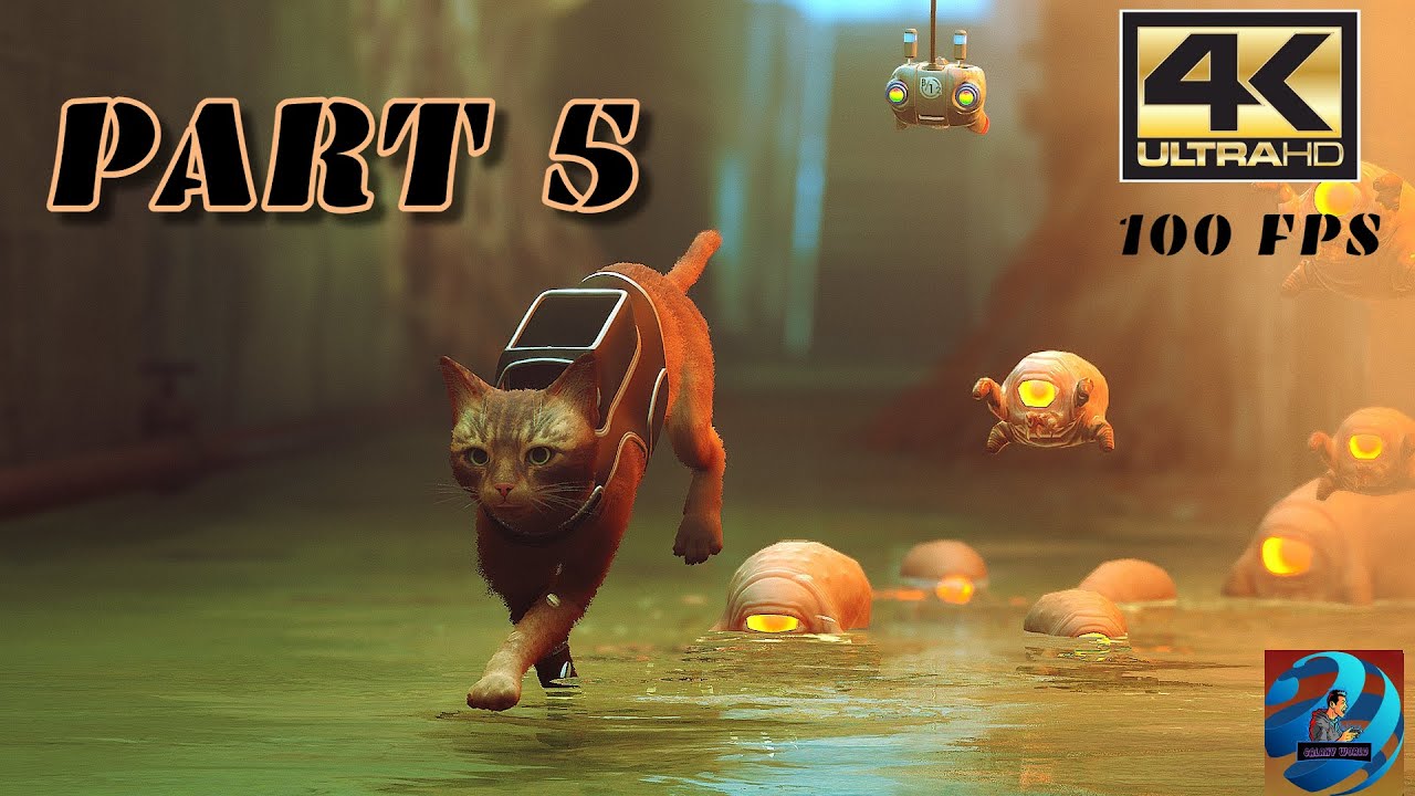 STRAY PS4 Walkthrough Gameplay Part 5 The Slums Part 2 4k HDR 100 FPS ...