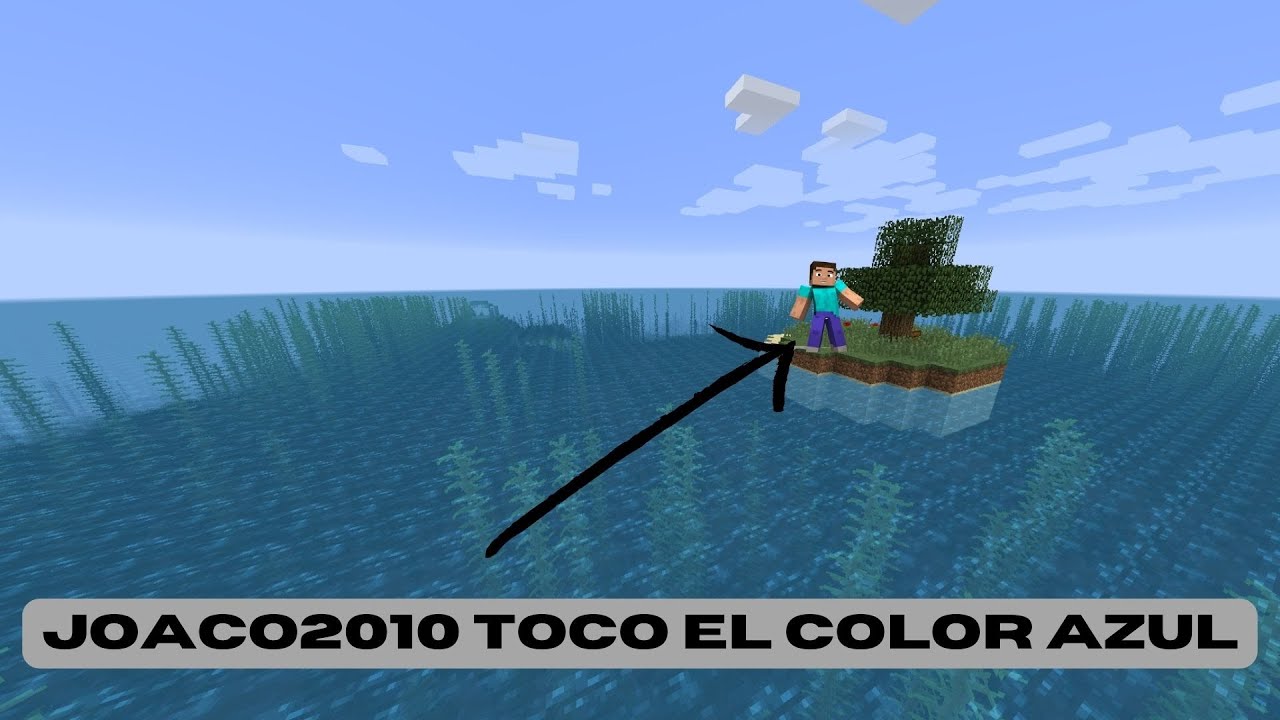 SI TOCO EL COLOR AZUL EN MINECRAFT MUERO - YouTube