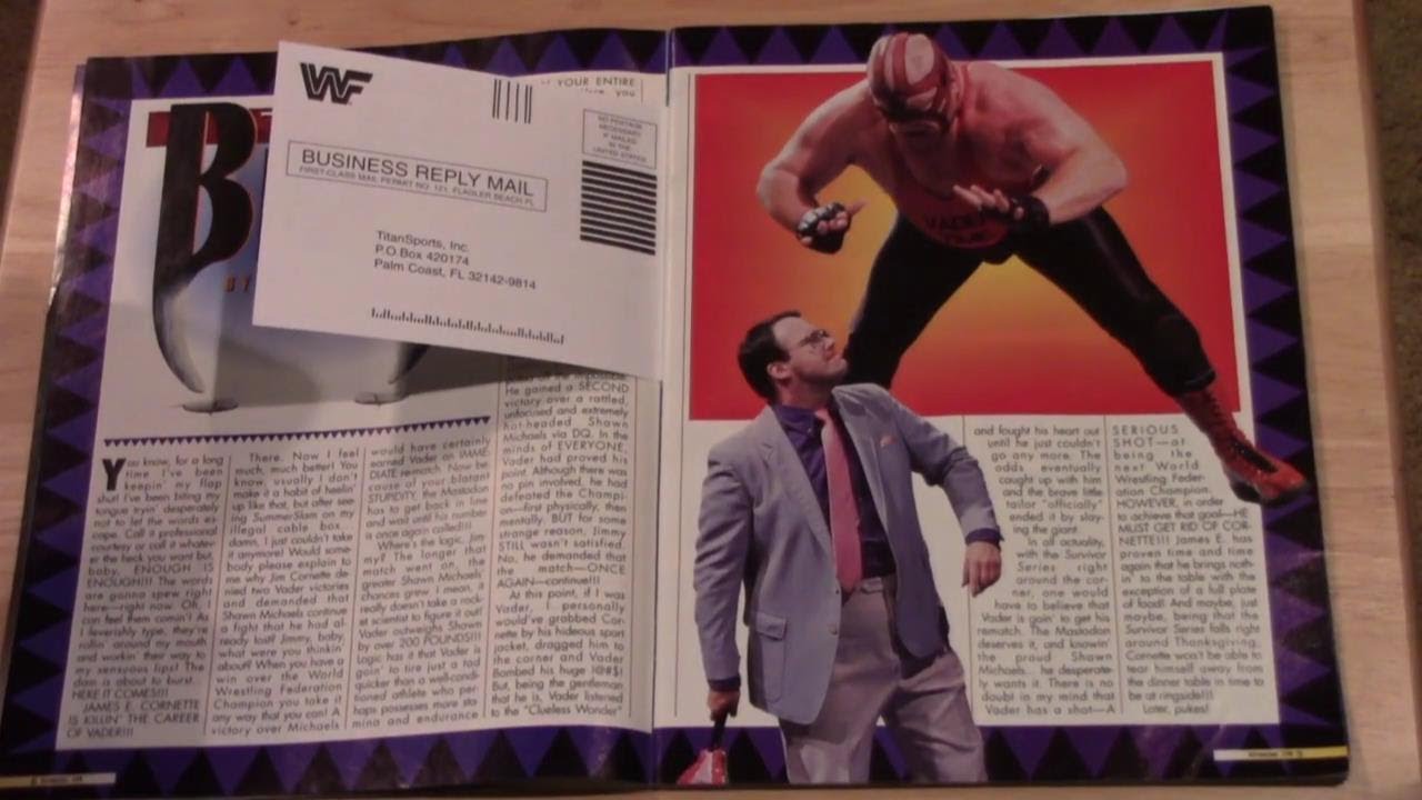 WWF Magazine November 1996 / Reading Old Wrestling Magazines - YouTube