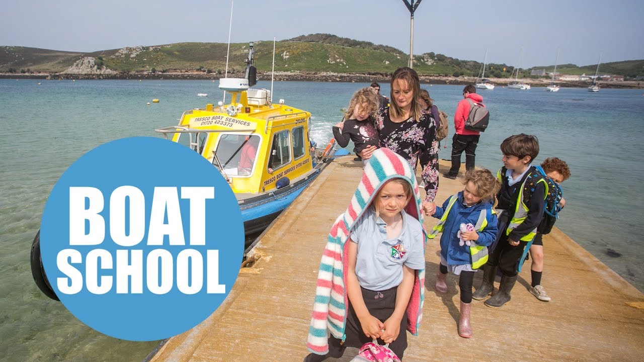 British kids who travel to class by BOAT - YouTube