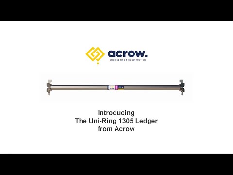 Acrow Uni Ring & 1305 ledger - YouTube