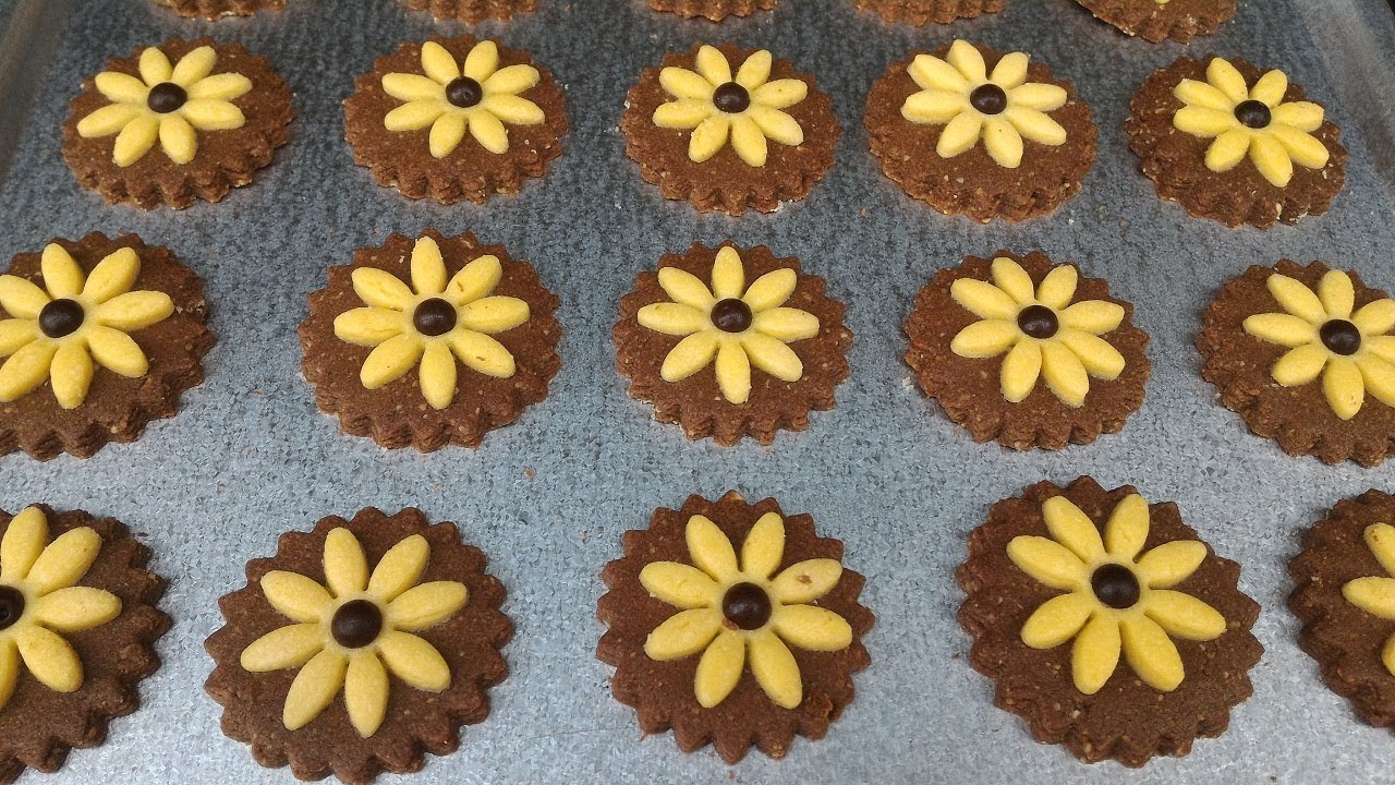 COOKIES BUNGA KACANG COKLAT - YouTube