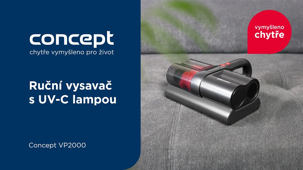 Ruční vysavač 11,1 V UV LumiStar Concept VP2000 - YouTube