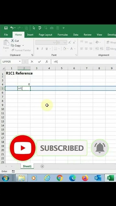 How to use R1C1 Referencing in Excel | R1C1 Reference in MS Excel | Another Method #Shorts - YouTube