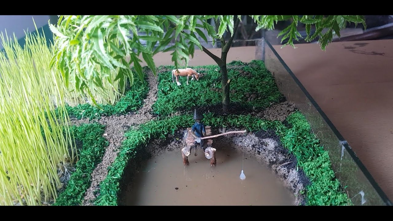 How to make model rice fields-DIY-HD logsV - YouTube