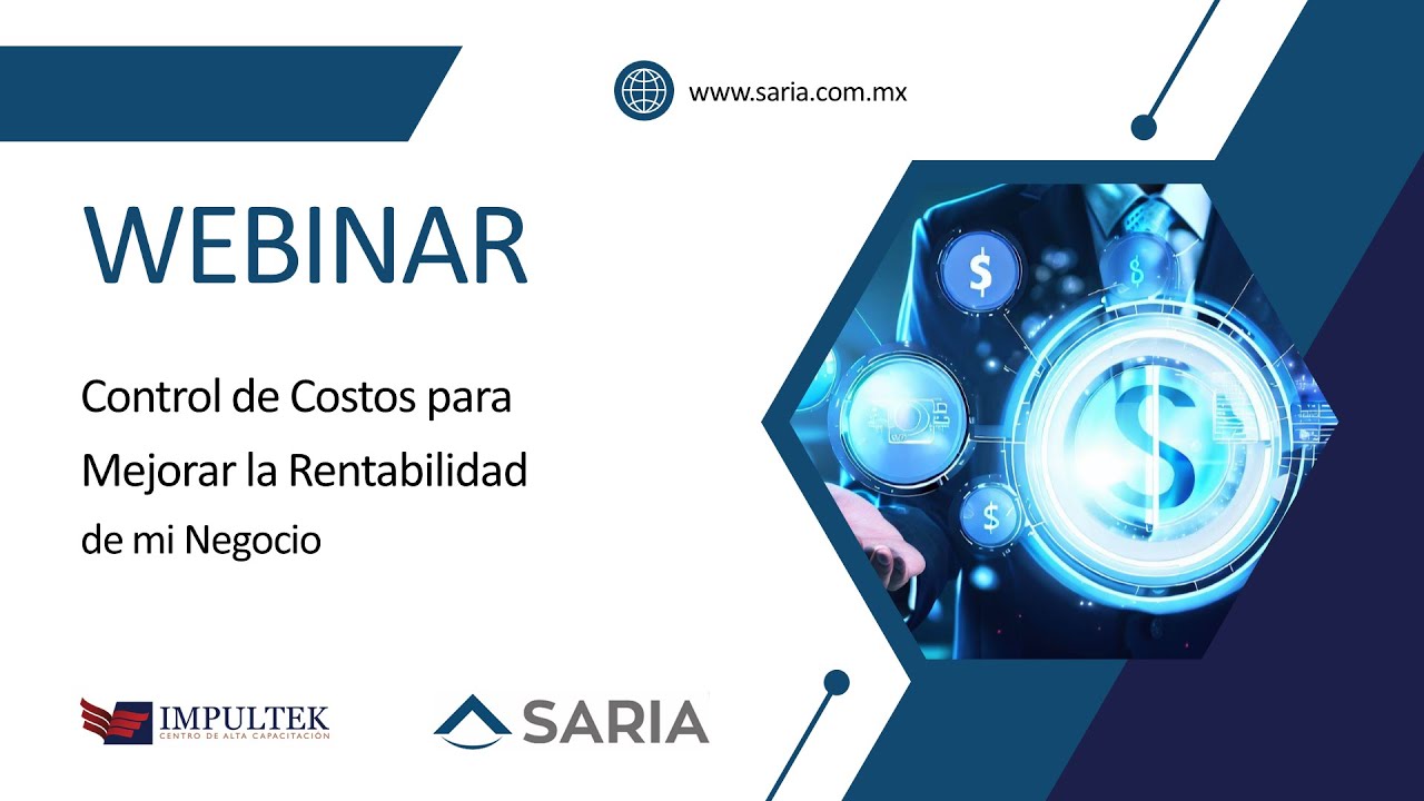 Webinar Control de Costos para Mejorar la Rentabilidad de Mi Negocio - YouTube