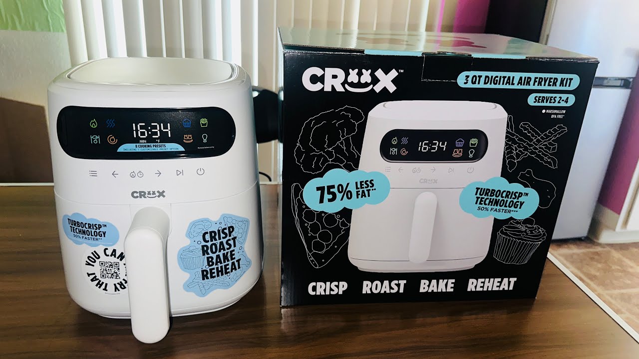 UNBOXING NEW CRUX 3-QT. DIGITAL AIR FRYER WITH TURBOCRISP! - YouTube