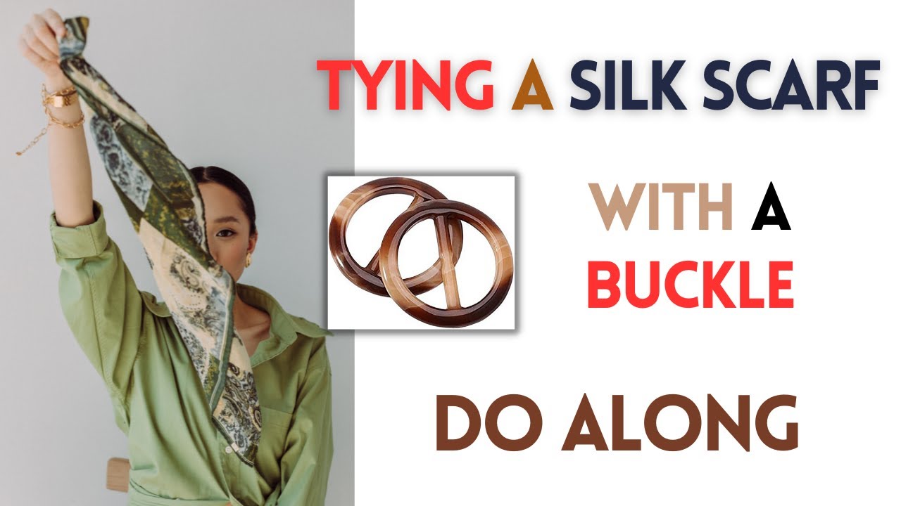 6 Ways of Tying Silk Scarves with a Brooch - Take your time and do ...