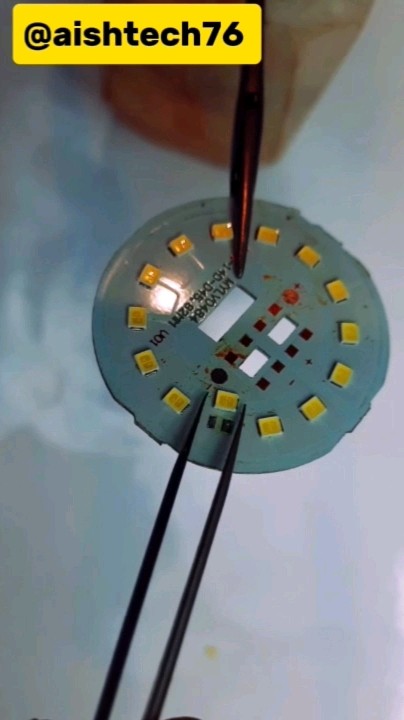 12w bulb chip repair!how to 12w bulb repair at home#aish tech #world ...