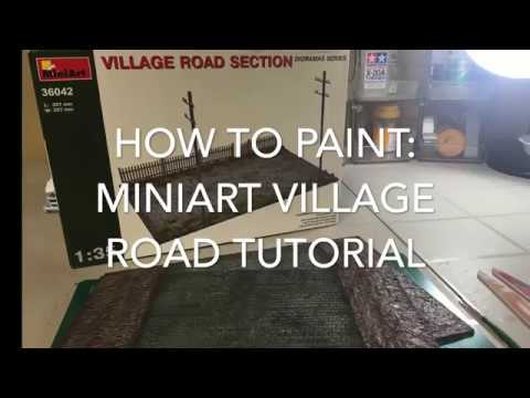 How to paint: Painting Ground & Roads tutorial ~ MiniArt Village Road ...