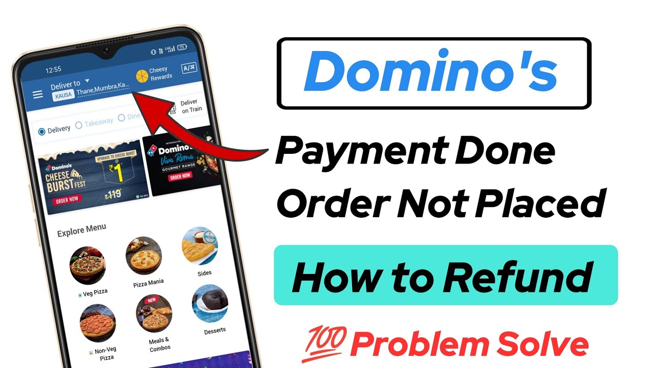 Domino's payment done order not placed - YouTube