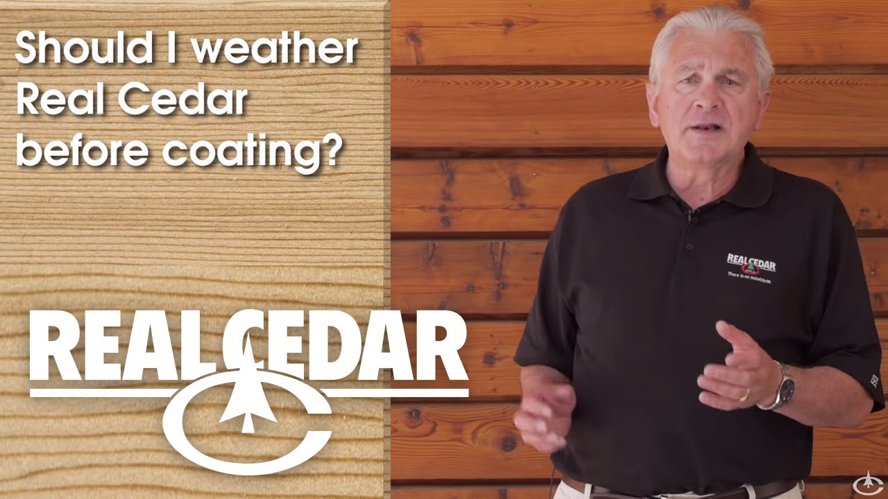 FAQ : Should I Weather Real Cedar Before Coating? - Realcedar.com - YouTube