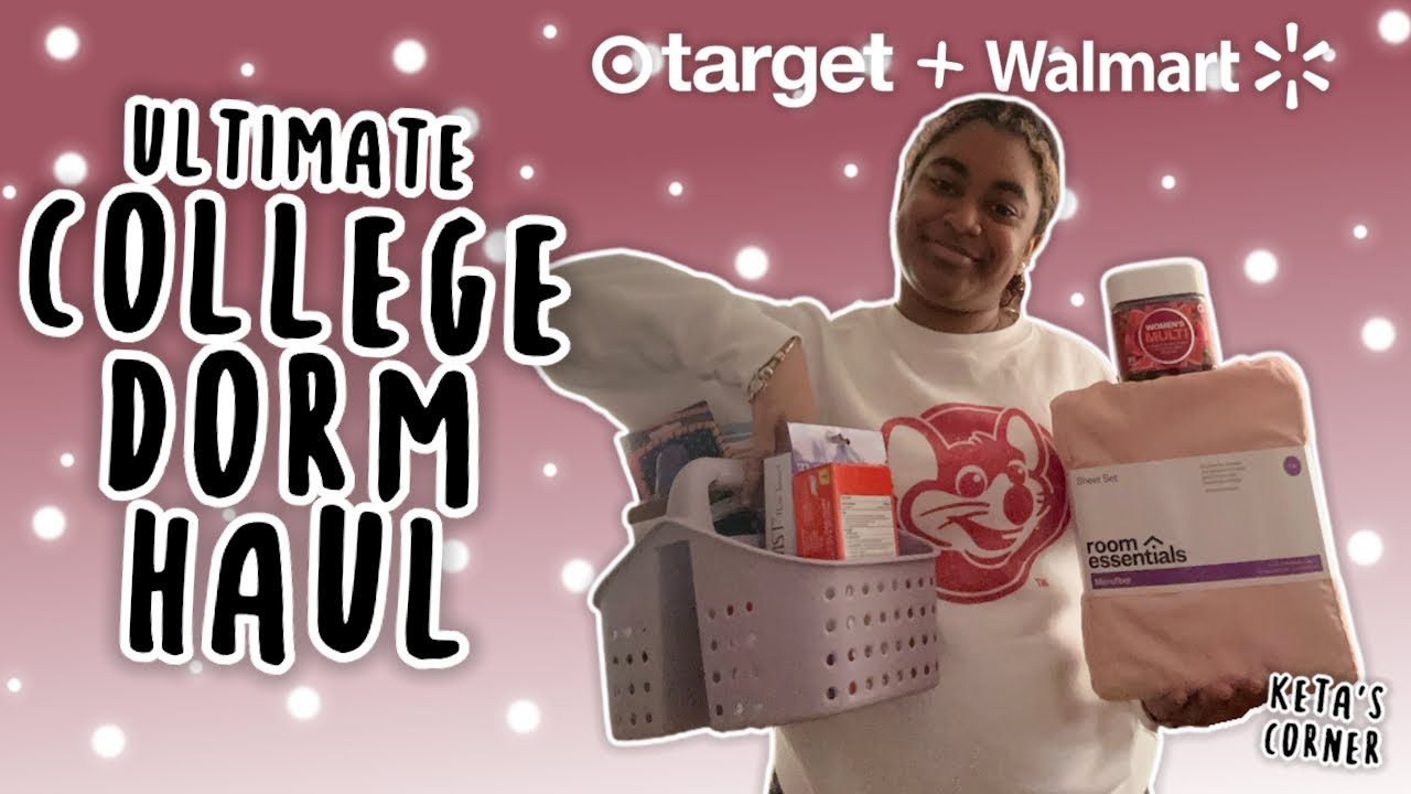 ULTIMATE College Dorm Haul | move-in series pt. 2, target + walmart ...