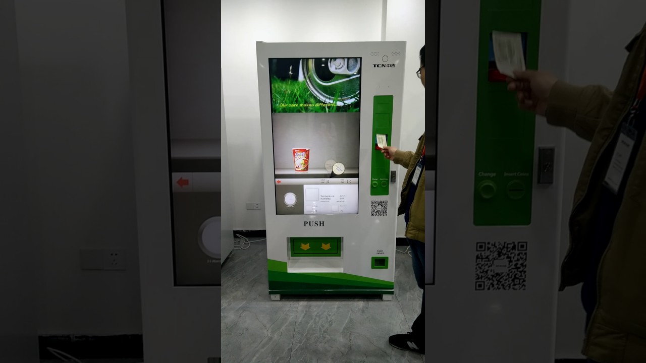 TCN Touch screen vending machine - YouTube