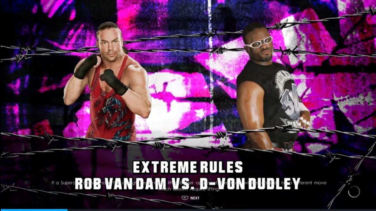 RVD VS Dvon Dudley. ECW. WWE 2K22 - YouTube