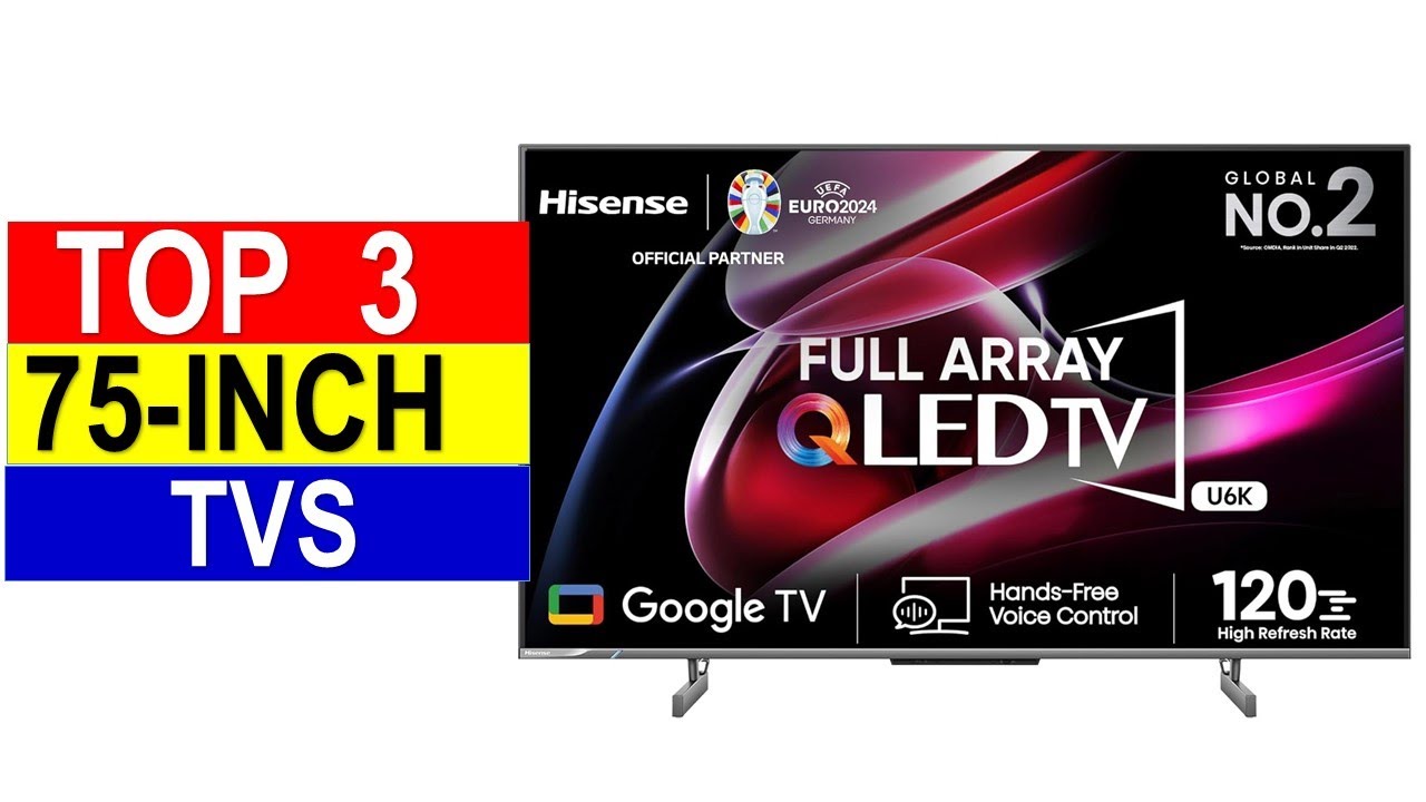 TOP 3: Best 75 inch TVs in 2024 - Best 75 inch TVs Reviews - YouTube