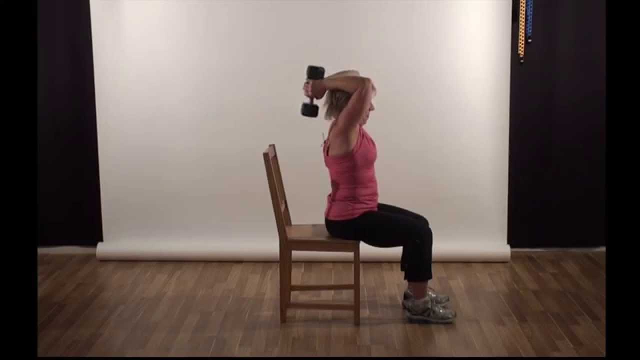 Seated Tricep Extension Youtube