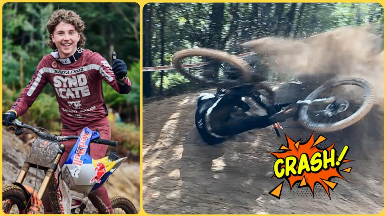 Jackson Goldstone Hardline NASTY Crash || Red Bull Hardline Tasmania ...