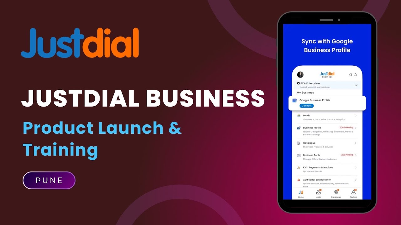 Justdial Business | New App Launch Training | Google Listing Feature ...