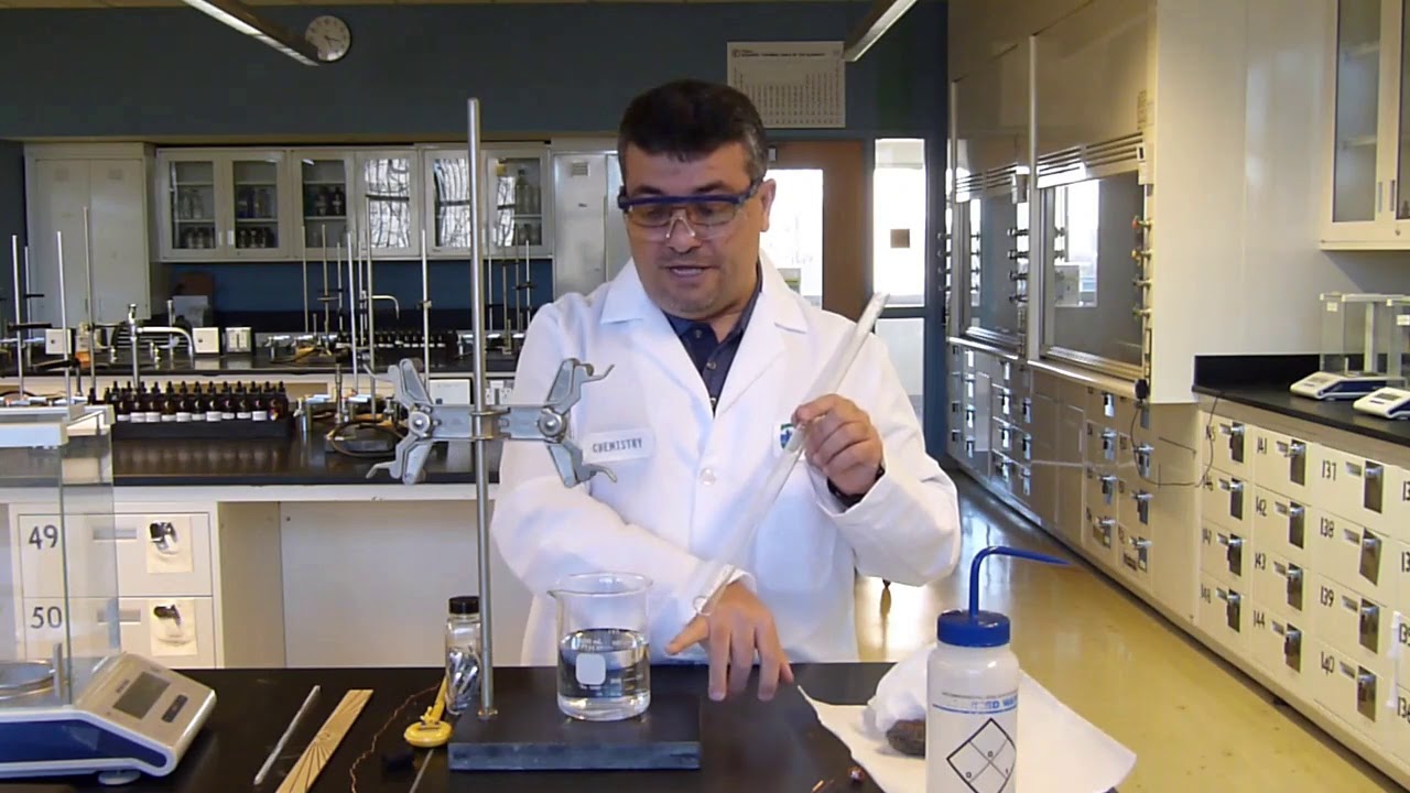 Molar Volume of a Gas Experimental Setup - YouTube