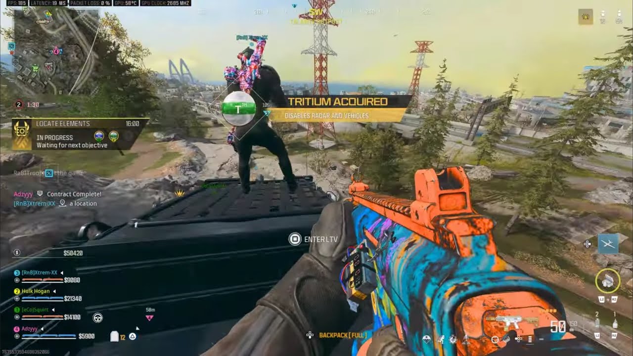 Call Of Duty Warzone 3 Back To Back Quads Nuke 1/2 - YouTube