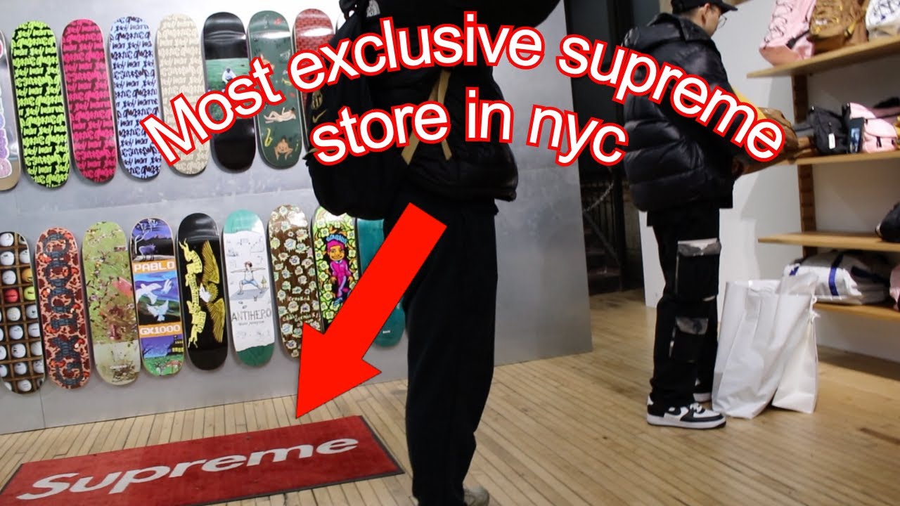 Tour Of The Most Exclusive Supreme Store in New York!! - YouTube