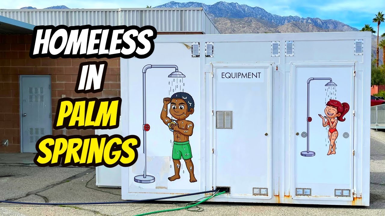 New HOMELESS SHELTER In Palm Springs Includes Free Showers - YouTube