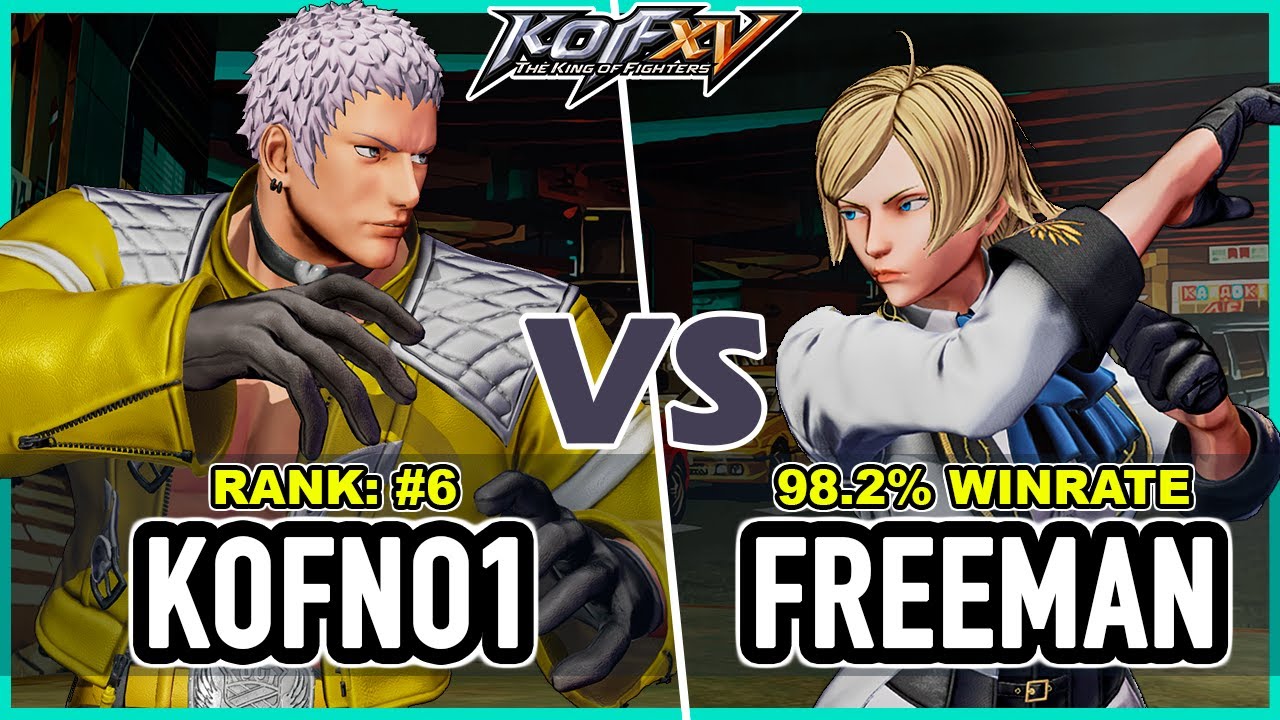 KOF XV 🔥 Kofno1 (Yashiro+Random) vs Freeman (King/Rock/Elisabeth) 🔥 ...