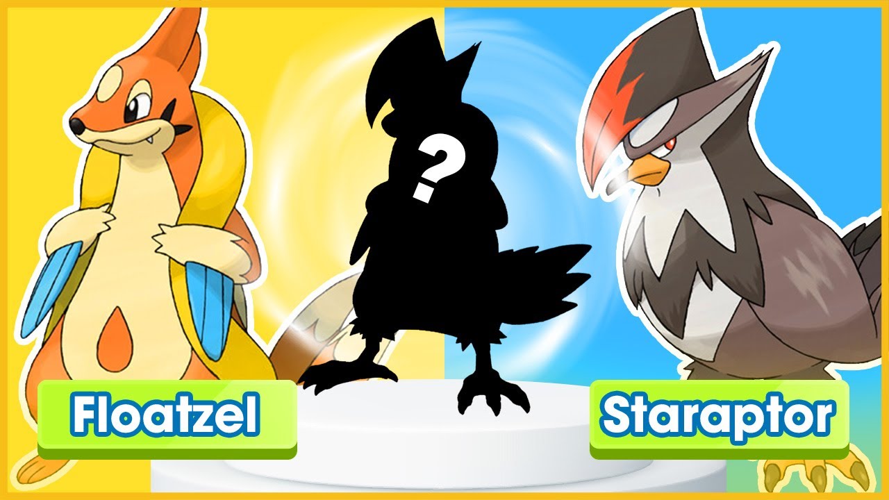 Pokemon Fusion | Floatzel + Staraptor | pokemon infinite fusion ...
