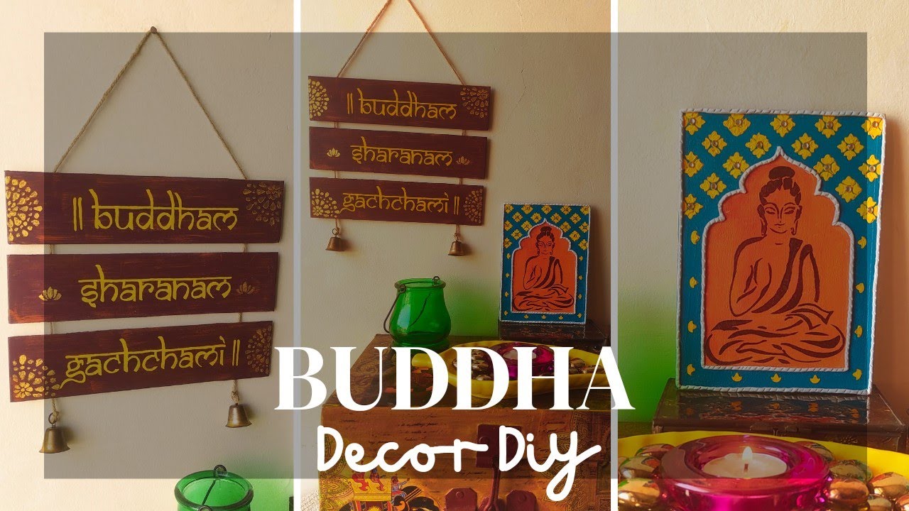 Buddha Wall Decor Using Cardboard | Buddha Wall Hanging DIY | Craft ...
