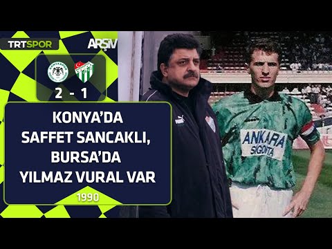 ÖZET | Konyaspor - Bursaspor: 2-1 (1989-90 sezonu) | Sinan Bayraktar'dan mükemmel gol