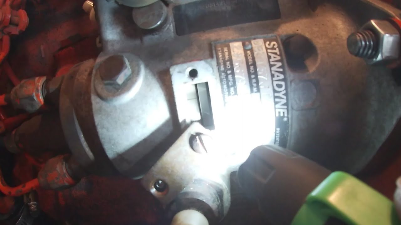 How to set diesel pump timing Allis Chalmers 433I. basic concept for ...
