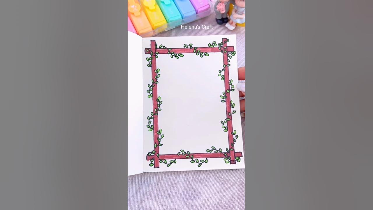 Border Design 💜 Youtubeshorts Shorts Satisfying Youtube
