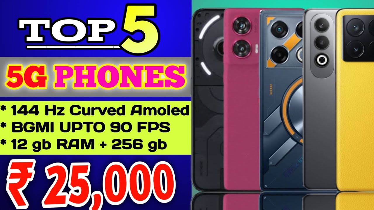Top 5 Best Smartphones Under 25K in july 2024 | Affordable & Powerful ...