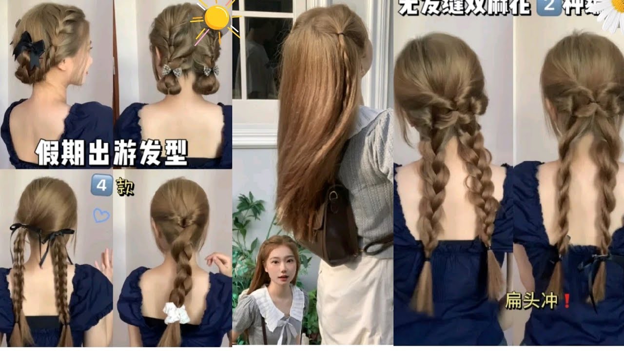 Super Easy & Cute Trending Hairstyle Tutorial Korean Style for Girls 🌷 ...