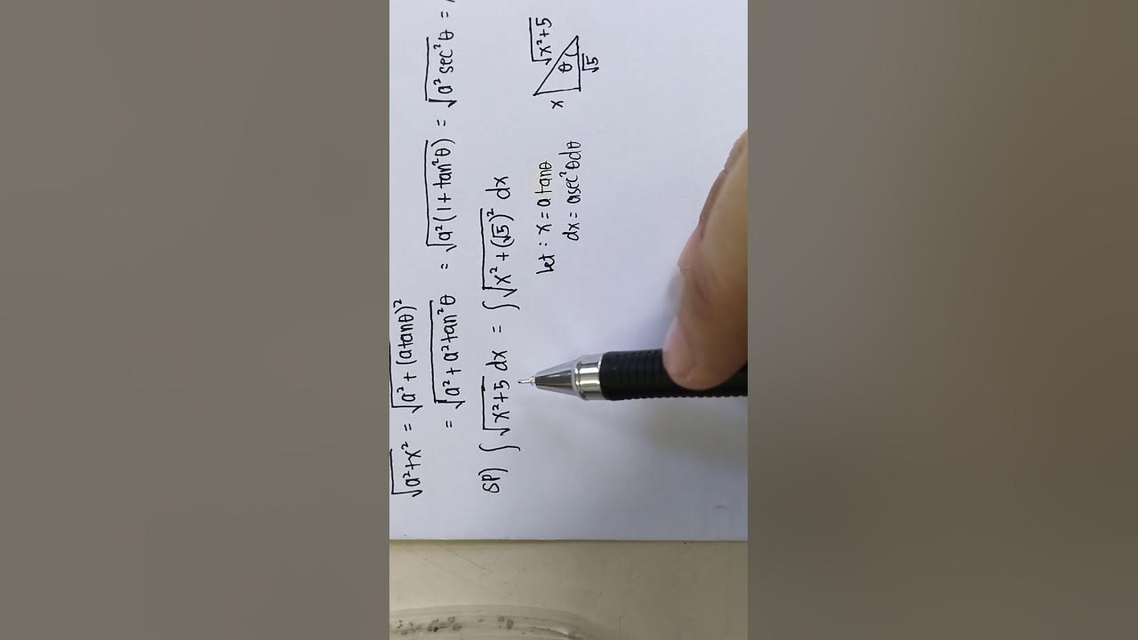 C. TRIGONOMETRIC SUBSTITUTION CASE 2 (Techniques of Integration) - YouTube