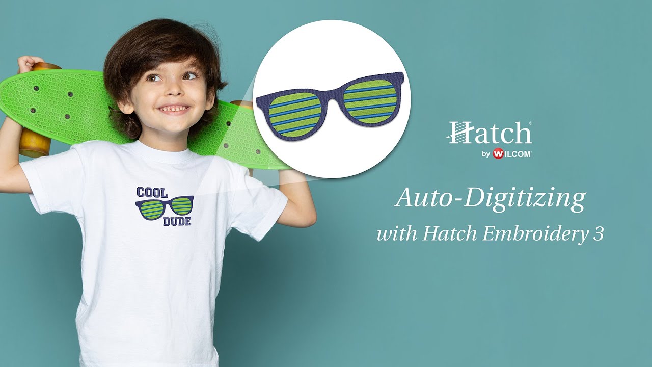 Auto-Digitizing with Hatch Embroidery 3 - YouTube