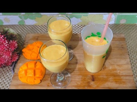 Perfect Refreshing Mango Smoothie Recipe | ঠান্ডা ঠান্ডা পাকা আমের স্মুদি রেসিপি | Health drink ...